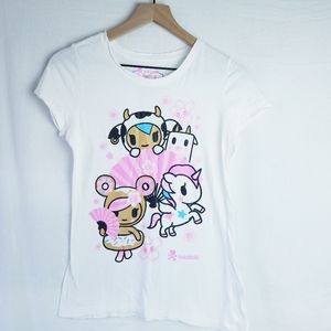 tokidoki | Tops | Tokidoki Graphic Tshirt White Medium | Poshmark